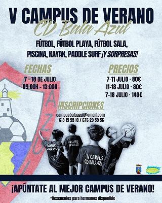 V Campus de Verano - CD Bala Azul • Bahía de Mazarrón