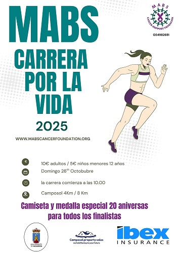 Carrera por la Vida 2025 - MABS Mazarrón • Bahía de Mazarrón